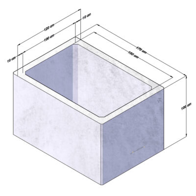 Camine din beton rectangulare - eprefabricate