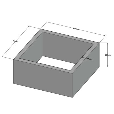 Camine din beton rectangulare - eprefabricate